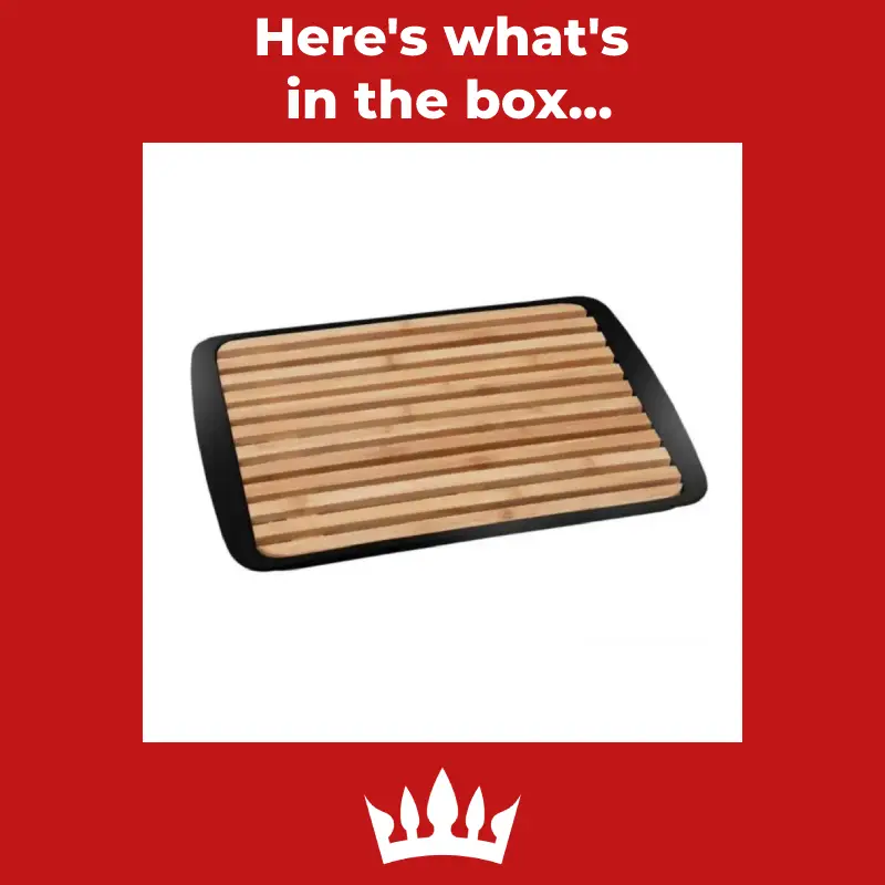 Brunner Anti-Slip Bamboo and Melamine Bread Board (Black)